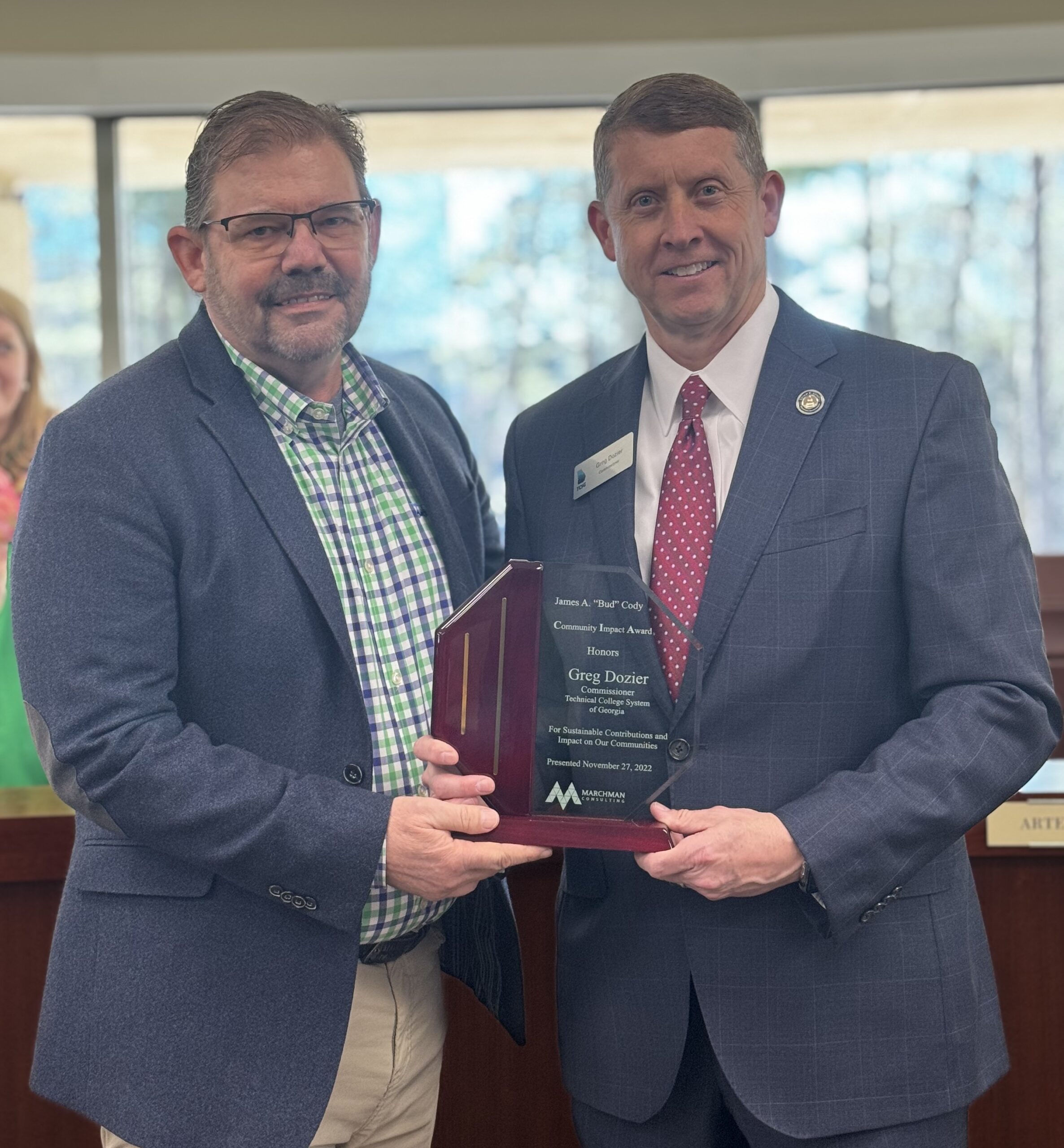 COMMISSION GREG DOZIER IS A RECIPIENT OF THE JAMES A. “BUD” CODY ...